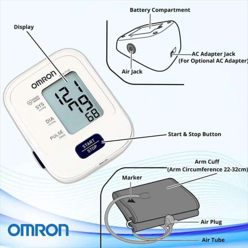 Jual Tensimeter Digital Omron Blood Pressure Monitor Hem 7120 Garansi 5 ...