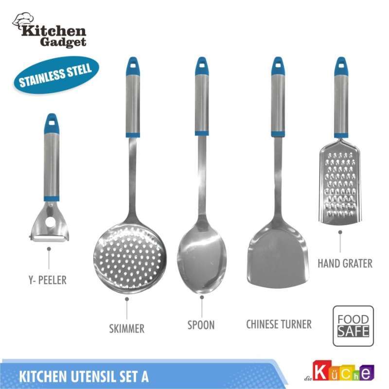 Jual KITCHEN UTENSIL SET A/ KITCHEN UTENSIL STAINLESS/ SET PERALATAN ...