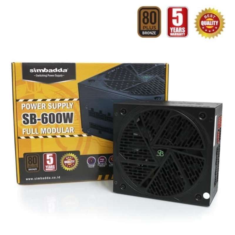 Promo Simbadda Power Supply 600 Watt Full Modular Diskon 16% di Seller ...