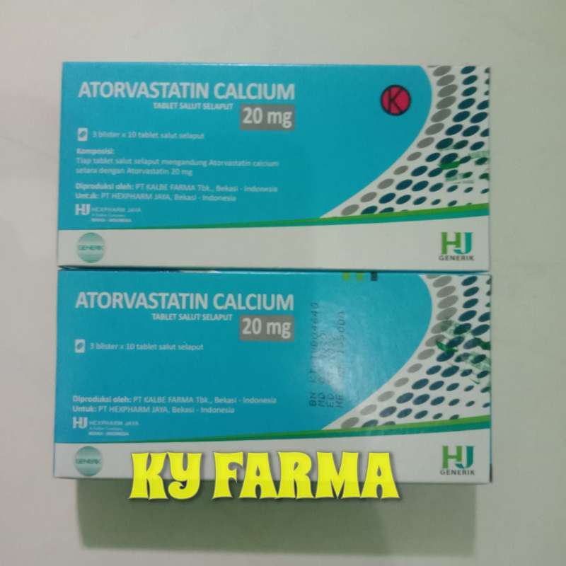 Jual atorvastatin 20mg perbox di Seller Ky farma - Pal Meriam, Kota ...