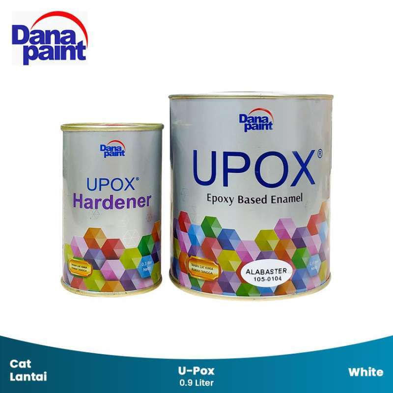 Jual CAT LANTAI BETON DANAPAINT U-POX 105-0001 WHITE 0.9LT/SET di ...