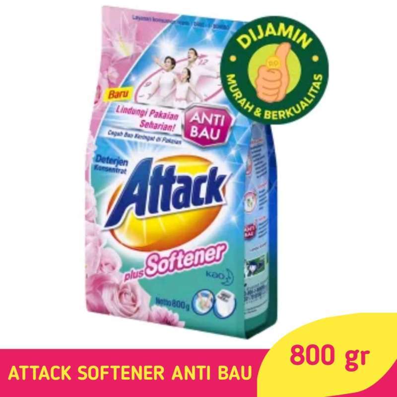 Jual sabun cuci deterjen ATTACK Softener ANTI BAU di Seller Bidadari ...