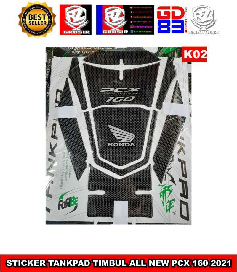 Jual Tankpad HONDA PCX 160 ALL NEW 2021 Timbul resin - KO2 di Seller ...