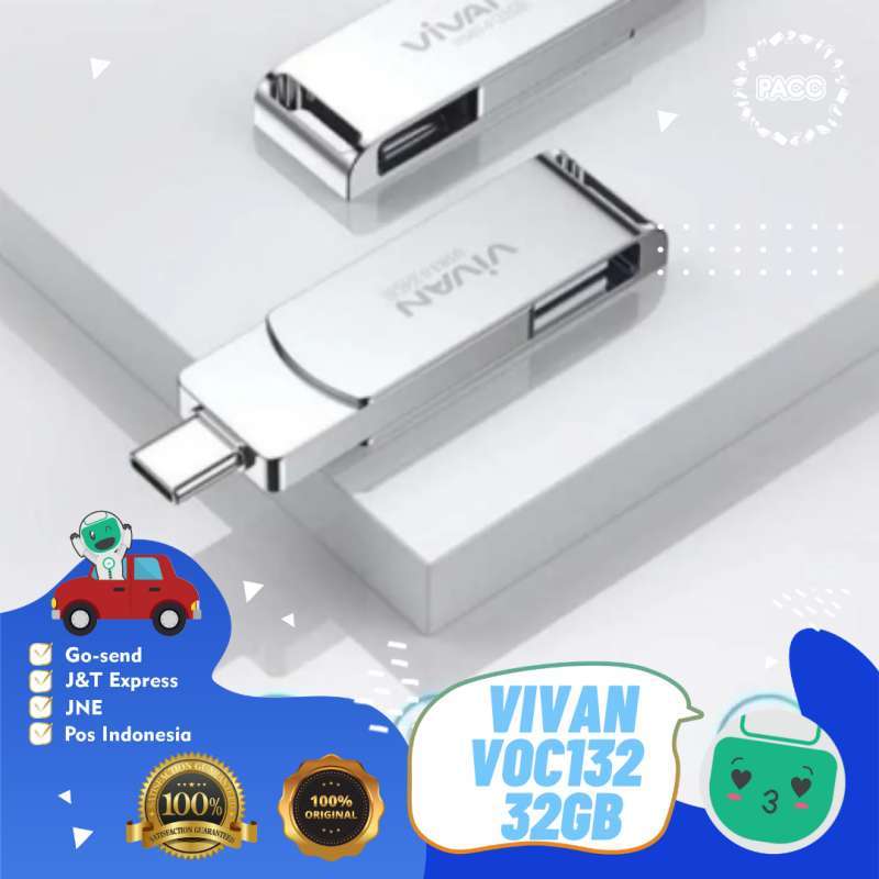 Jual Flashdisk Vivan Voc132 Kapasitas 32gb Elite Dual Drive Usb Type C ...
