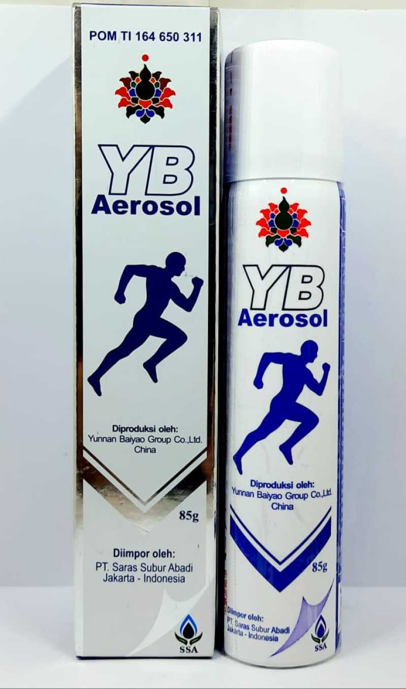 Jual YB AEROSOL spray 85 gr obat gosok untuk nyeri otot dan rematik di ...