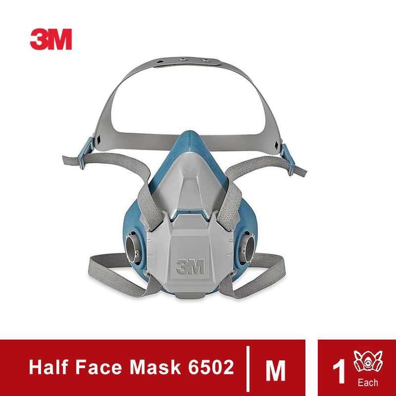 Promo 3M Reusable Half Face Mask Respirator Medium 6502 Diskon 10% di ...