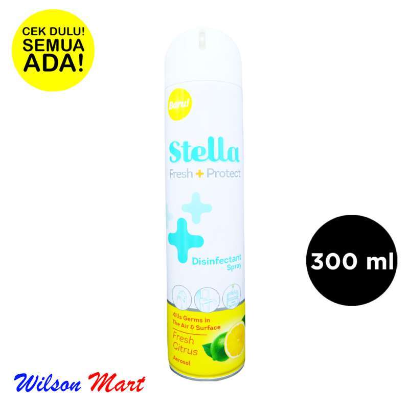 Jual STELLA DISINFECTANT SPRAY PROTECT AEROSOL FRESH CITRUS 300 ML AIR ...
