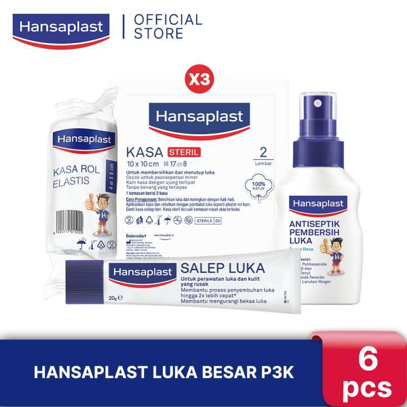 Jual Hansaplast Luka Besar P3K - Plester Luka Besar di Seller ...