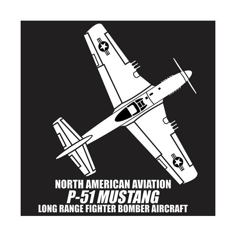 Jual Kyle North American Aviation P-51 Mustang Cutting Sticker di ...