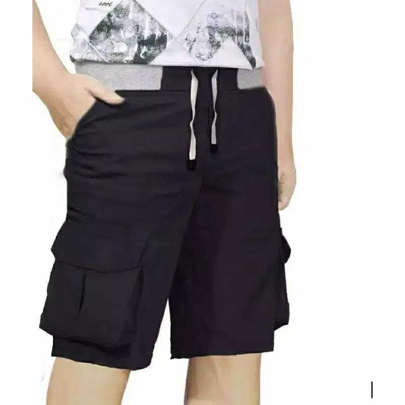 Promo Celana rip cargo kimpol Celana pendek kargo karet pinggang kolor ...