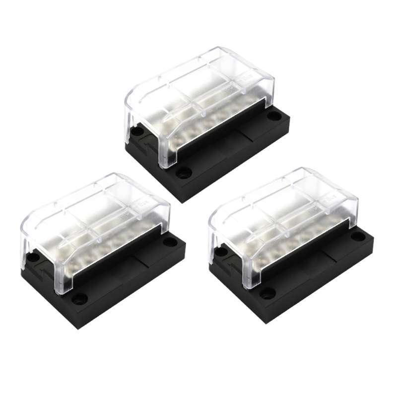 Jual 3x Negative Bus Bar Dc Terminal For Car Marine Boat 12 Way Barrier ...