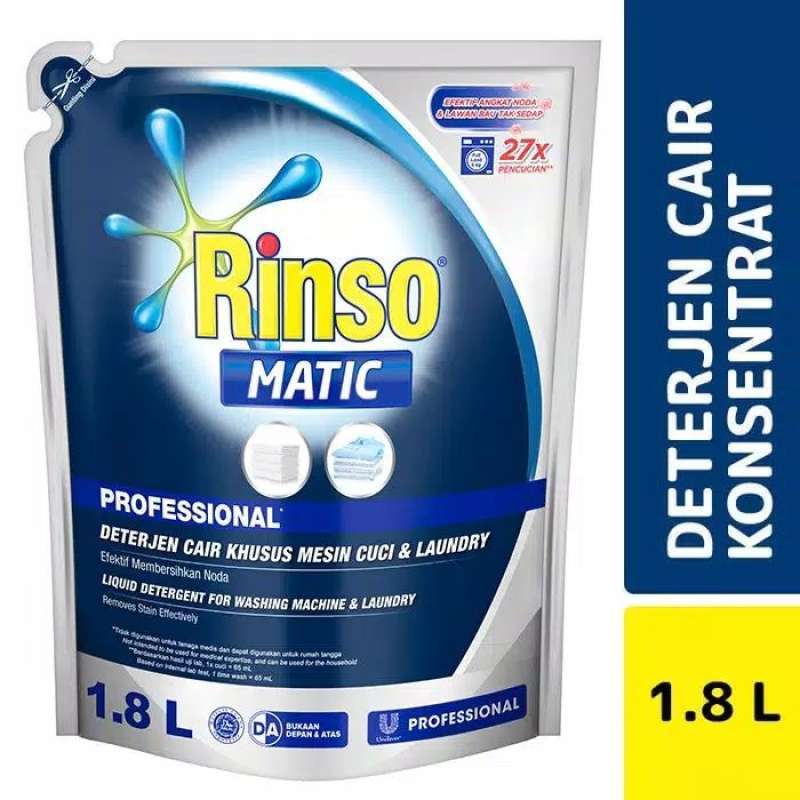 Jual Rinso Matic Liquid Detergent Profesional 1,8l Di Seller Sabun ...