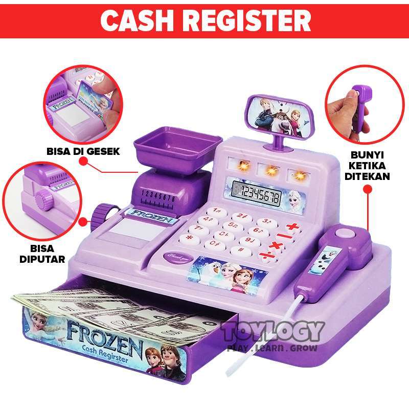Jual Mainan Anak Mesin Kasir Cashier Register Card Scanner Laci ...
