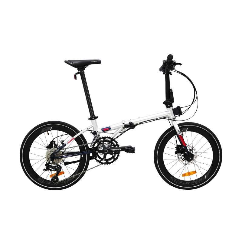 Jual SEPEDA LIPAT 22 ELEMENT NICKS 451 FOLDING BIKE SILVER BLUE ...