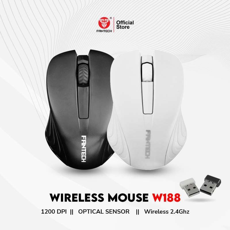 Promo FANTECH MOUSE WIRELESS OFFICE MOUSE W188 Diskon 51% di Seller ...