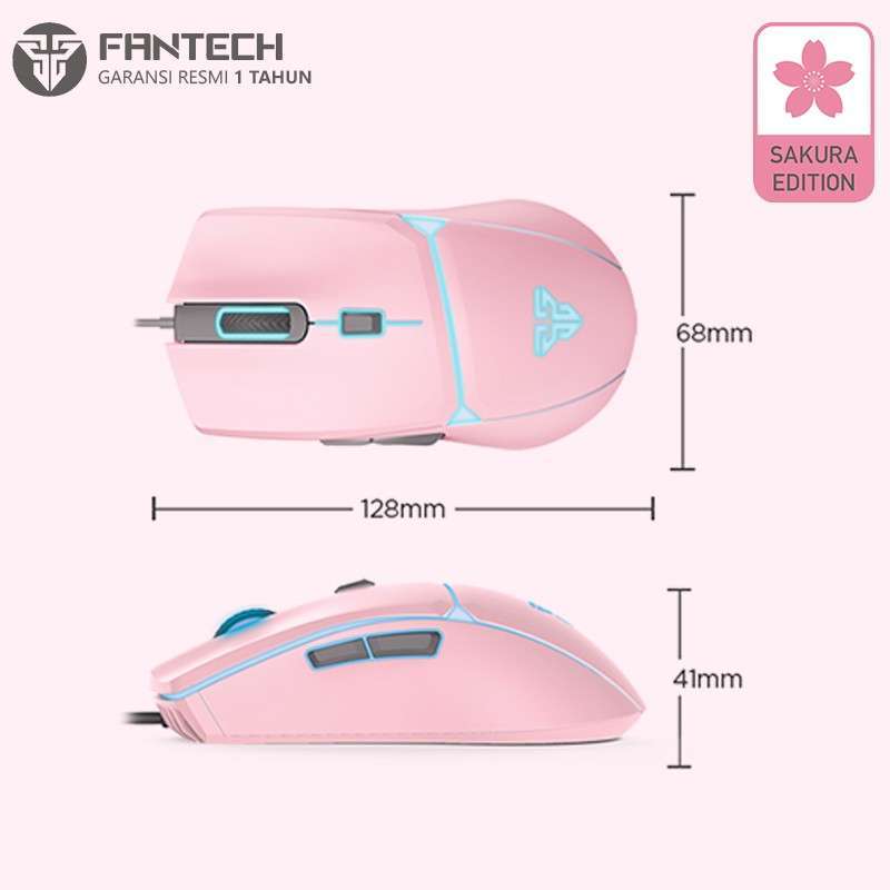 Jual Fantech Crypto Vx7 Sakura Edition Mouse Gaming Macro Di Seller ...
