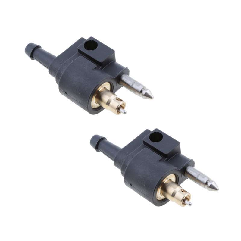 Jual 2x Fuel Line Tank Connector For Yamaha Outboard Engine 6mm Male ...
