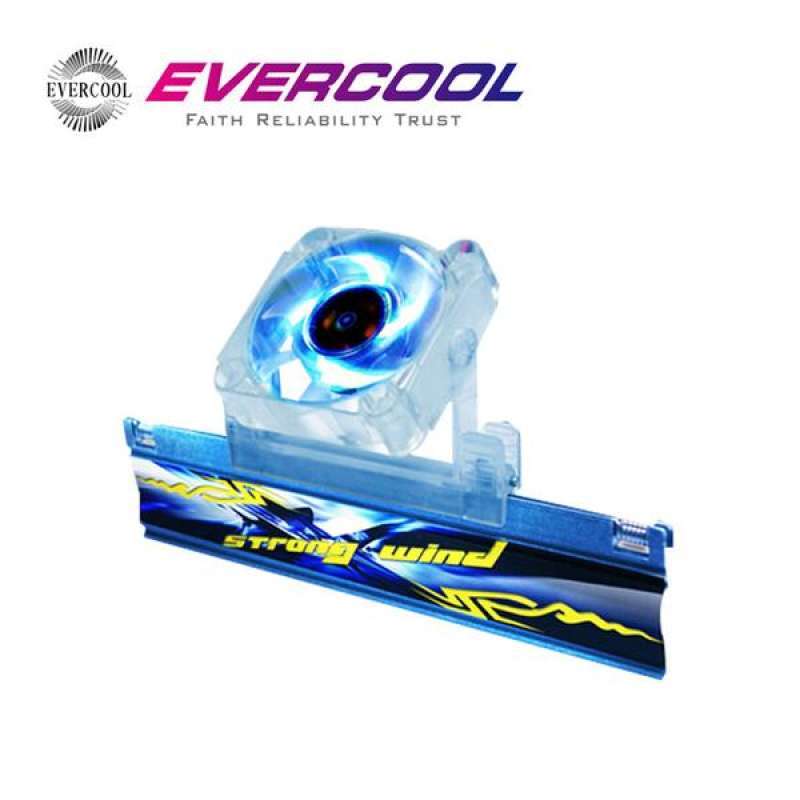Jual (evercool)EVERCOOL Hurricane Memory Cooling Fan (Blue) di Seller ...