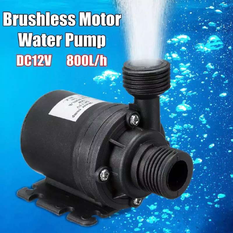 Promo pompa air celup DC 12 volt aquarium hidroponik 800L-H 100 % ...