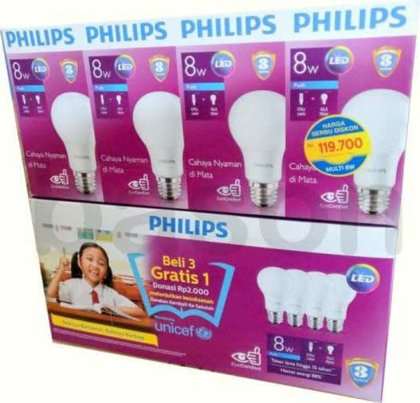 Jual Paket Philip Philips Lampu Led W In Lampu Led Paket Isi Di Seller Turitt Seller
