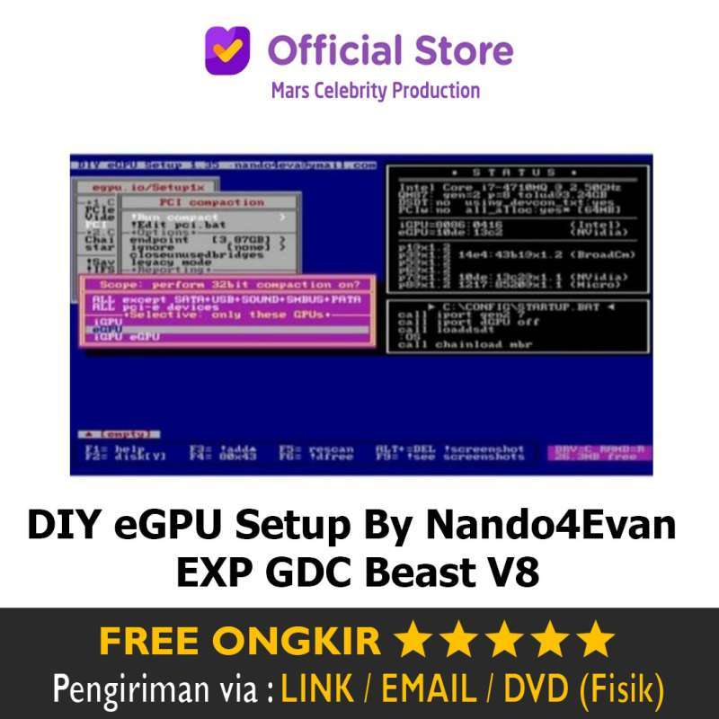 Jual Software Diy Egpu Setup By Nando4evan Exp Gdc Beast V8 Full ...