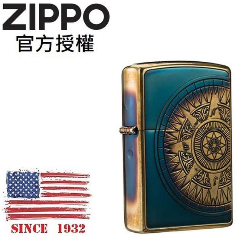 Jual (zippo)ZIPPO chart GDI compass chart (smoked black gold) windproof ...
