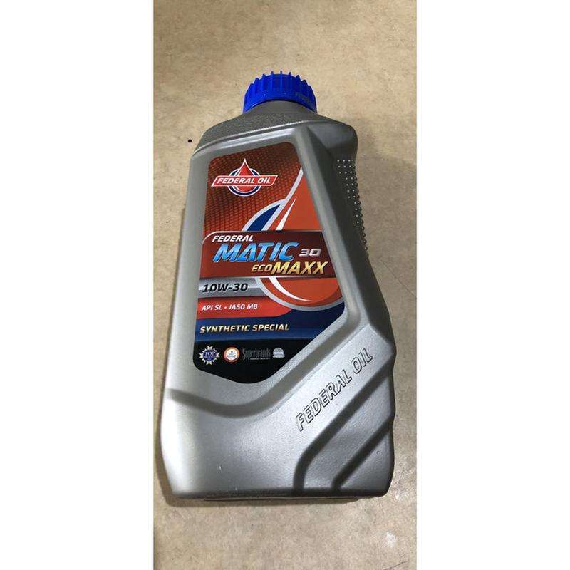 Jual FEDERAL OLI MESIN MOTOR MATIC ECOMAXX 10W-30 [800mL] di Seller ...