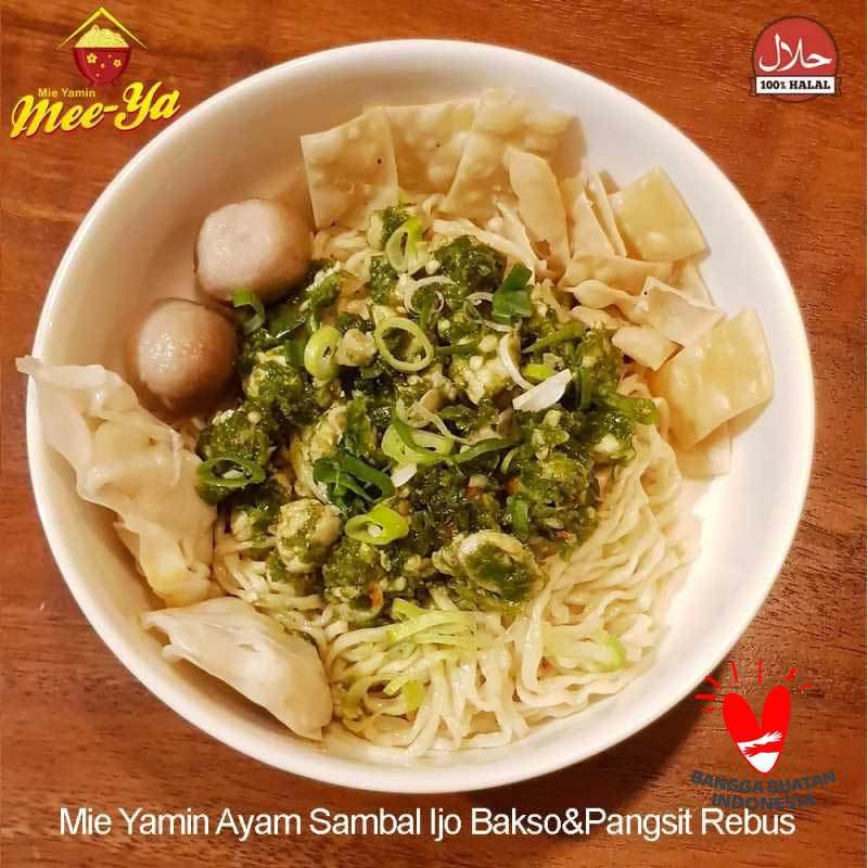 Jual MeeYa Mie Yamin Ayam Sambal Ijo Bakso & Pangsit Rebus Frozen di ...