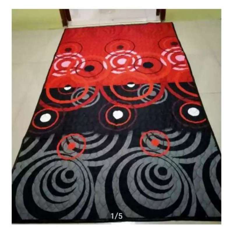Promo karpet lantai ruangan karakter motif batik jumbo - Multi Polkadot ...