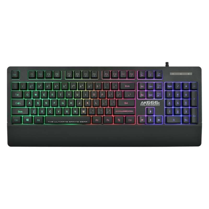 Jual Armaggeddon Ak666x Membrane Gaming Keyboard Combo Asic Pro 2 Wired ...