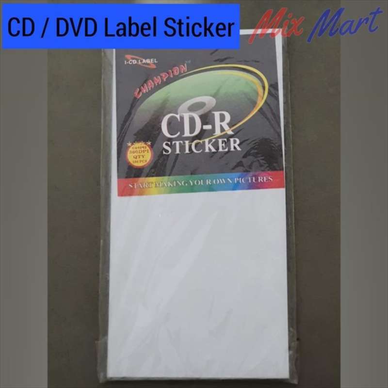 Jual CD / DVD Label Sticker, Label Stiker CD-R di Seller MIXMART ...