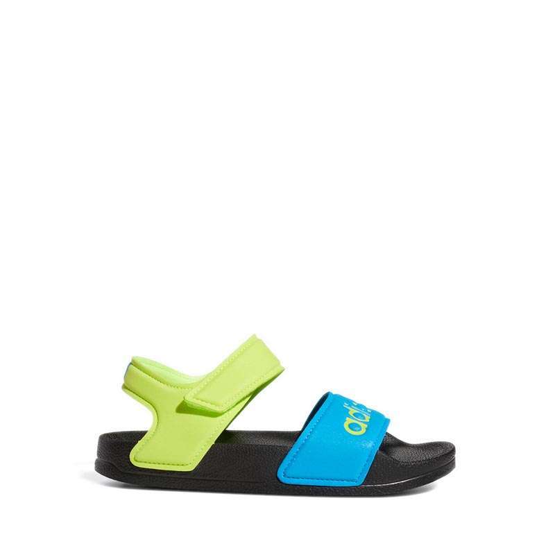 Jual Adidas Kid's Adilette Sandals - Core Black-Solar Yellow-Solar Blue ...