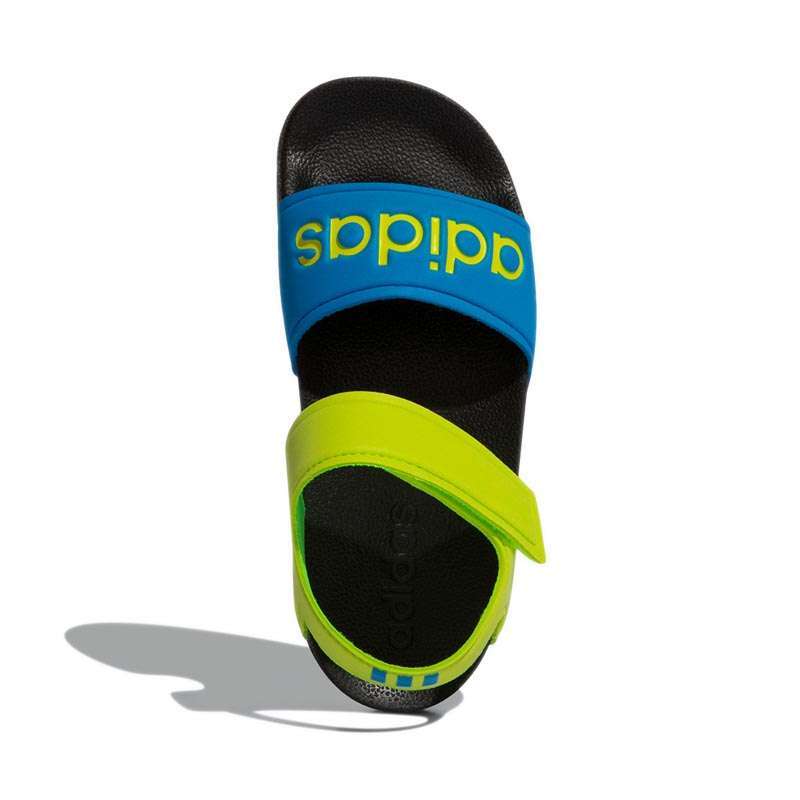 Jual Adidas Kid's Adilette Sandals - Core Black-Solar Yellow-Solar Blue ...