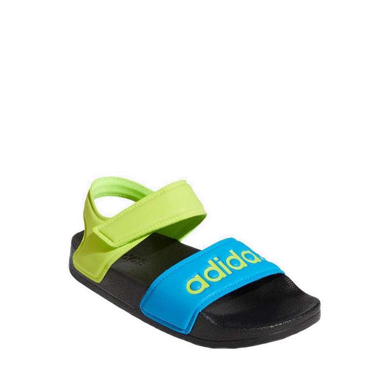 Jual Adidas Kid's Adilette Sandals - Core Black-Solar Yellow-Solar Blue ...