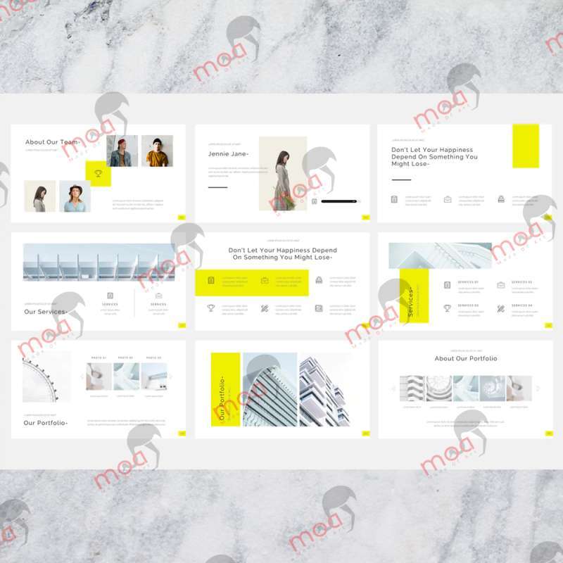 Jual Premium Template Presentasi Powerpoint 006 Interior Furniture ...