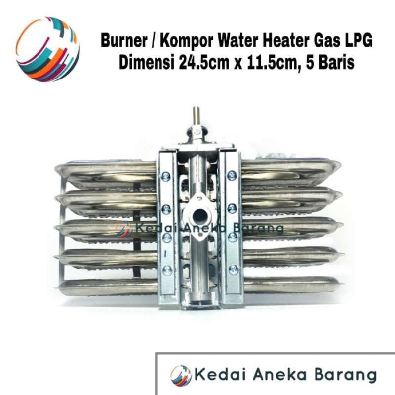 Promo Burner Kompor Stove Water Heater Tungku Api Gas LPG 5 Baris 100 % ...