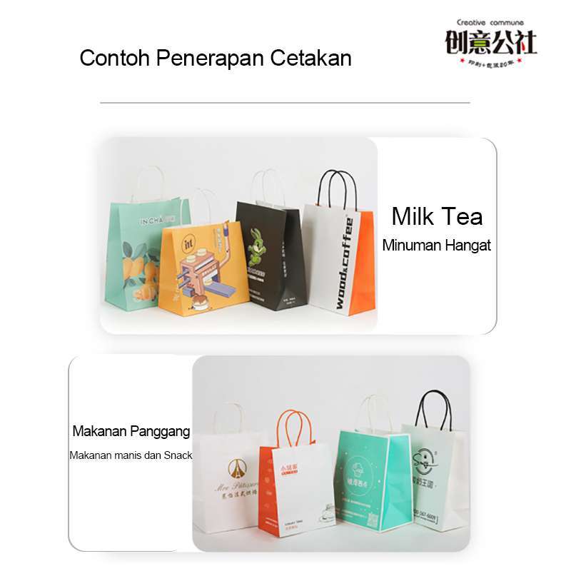 Jual Paper Bag Kertas Kraft Kuning Printing Dengan Logo Custom Paper ...