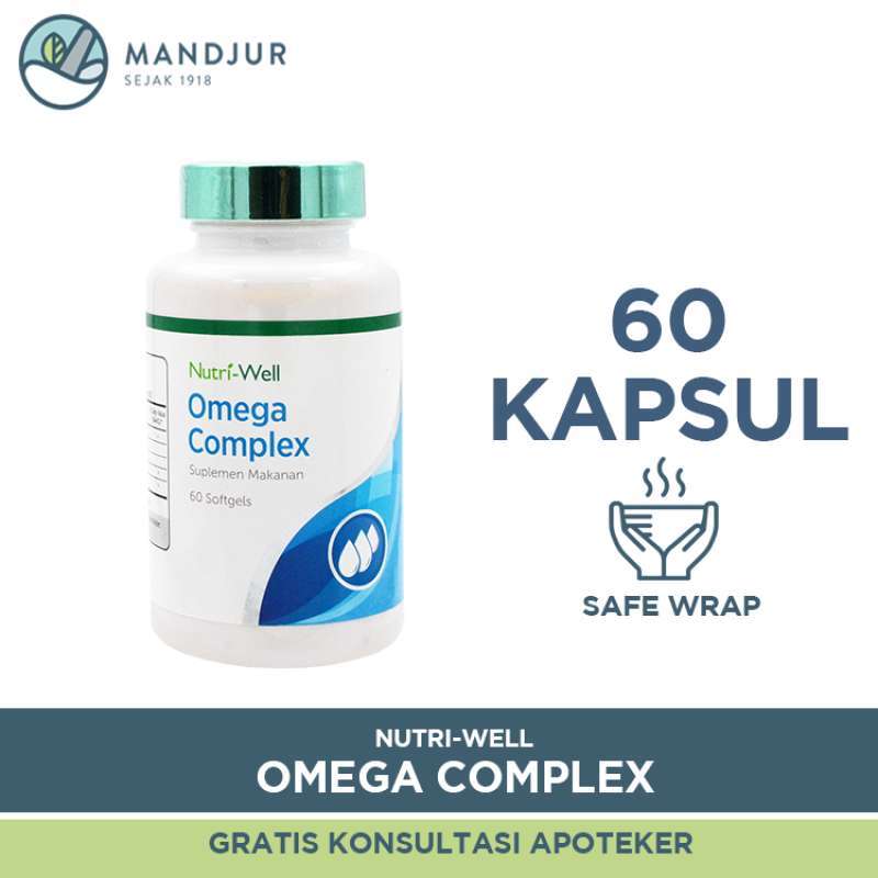 Jual Nutriwell Omega Complex 60 Kapsul - Vitamin Omega 3, 6, dan 9 di ...