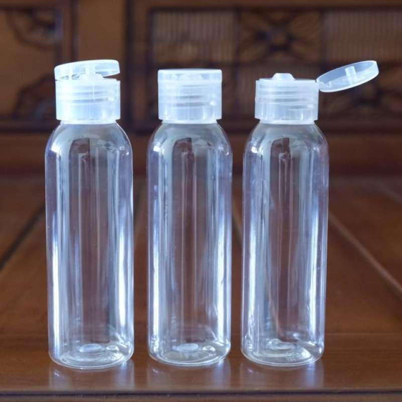 Jual BOTOL 100 ml BOTOl FLIPTOP 100 ml BOTOl Kosong 100 ml warna bening ...