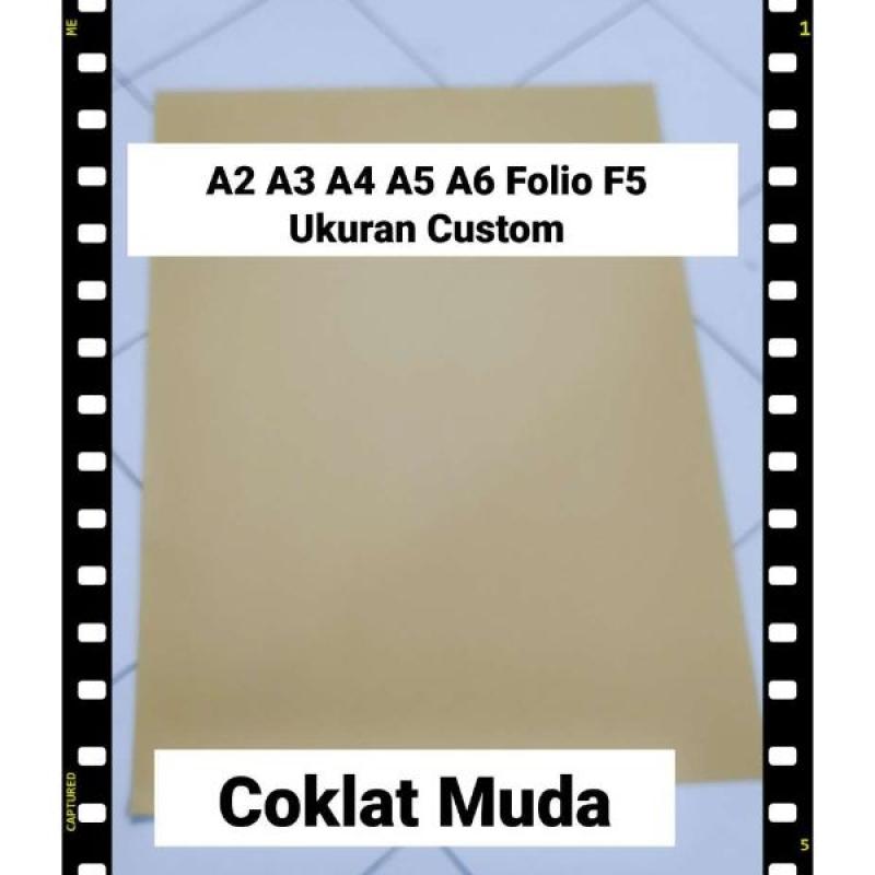 Jual Kertas Bc Coklat Muda 160gsm A2 A3 A4 A5 A6 Folio F5 Ukuran Custom ...