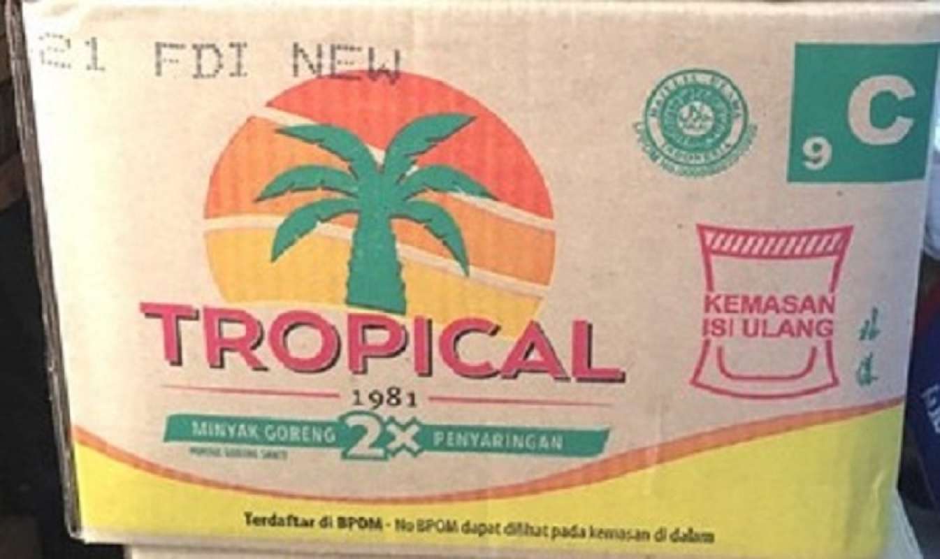 Jual Minyak Goreng Tropical 1 Liter Dus Karton isi 12pcs di Seller ...
