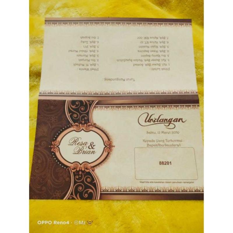 Jual undangan pernikahan murah, free plastik opp. label, video ...