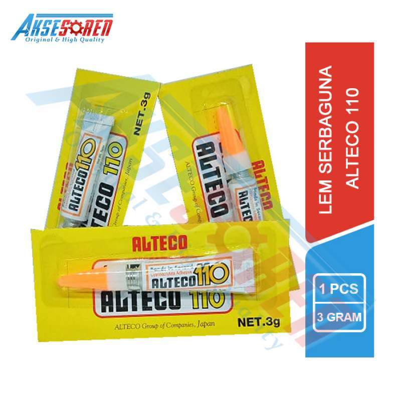 Jual Lem Super Glue Alteco 110 [3g/1 pcs] / Lem Serbaguna Untuk Besi ...