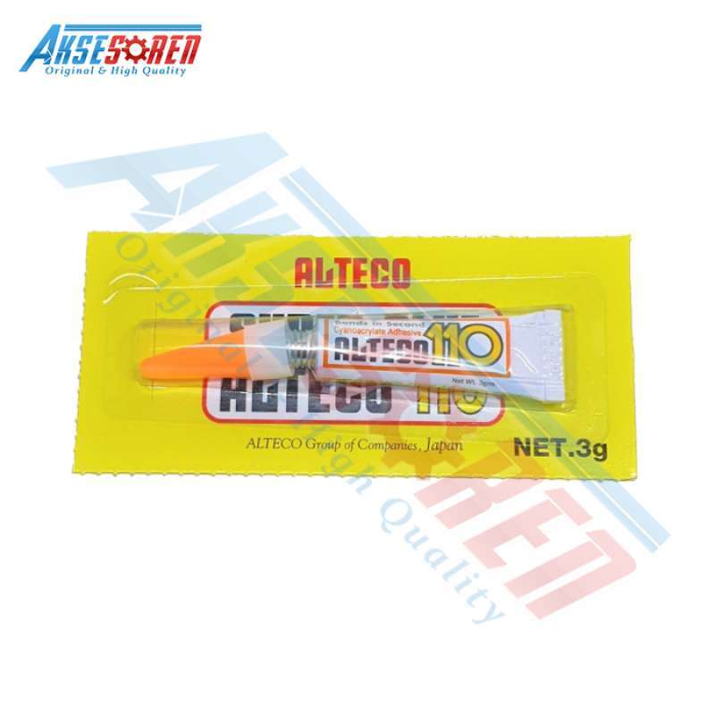 Jual Lem Super Glue Alteco 110 [3g/1 pcs] / Lem Serbaguna Untuk Besi Logam Plastik Kayu Sandal ...