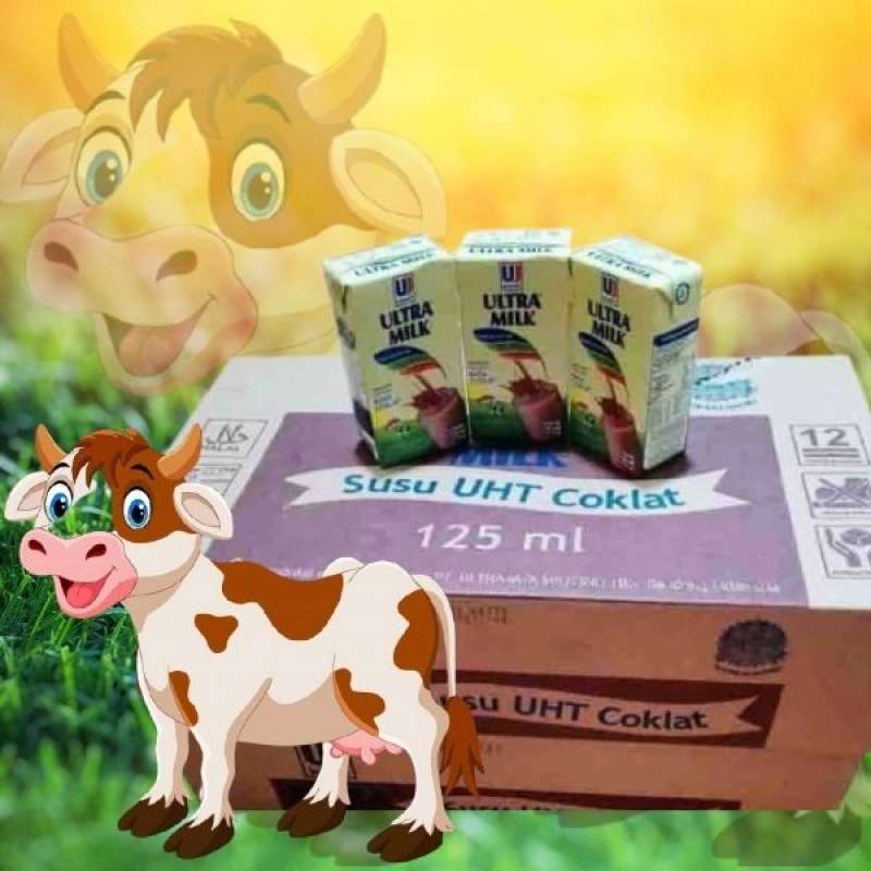 Promo ULTRA JAYA SUSU UHT ULTRAMILK Rasa Coklat 125 mL [ Dus @ 40 Pcs ...