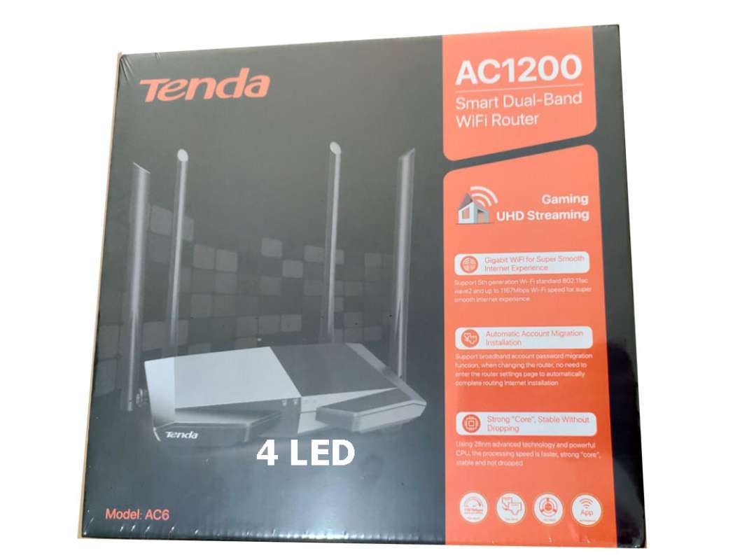 Jual Tenda AC6 AC1200 Smart Dual-Band Wireless Router di Seller Kavin ...