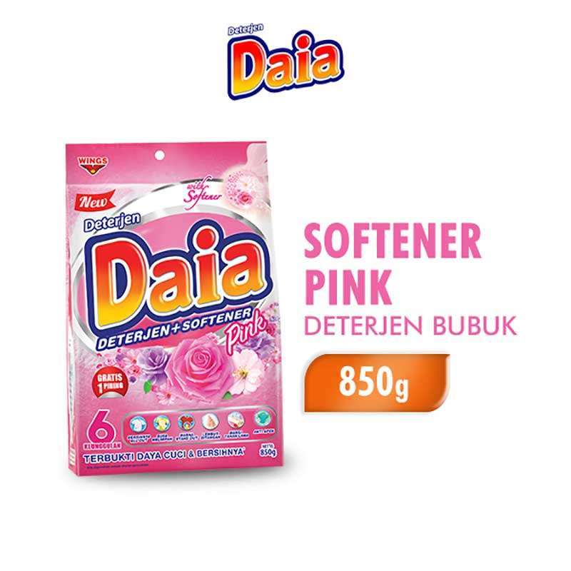 Jual Daia + Softener Detergent Pink 850g di Seller Alfamidi Official ...
