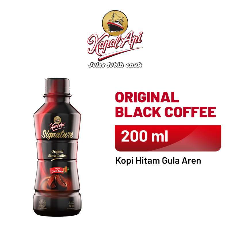 Jual Kapal Api Signature Original Black Ready To Drink 200 Ml Di Seller ...