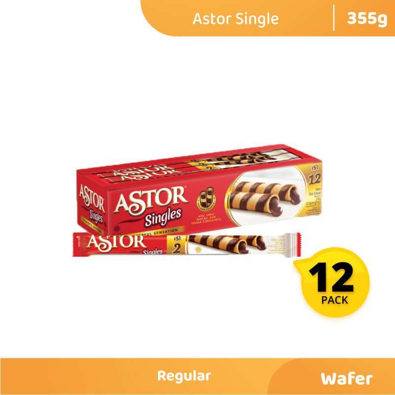 Jual ASTOR Singles Wafer [12 Pcs/ @18g] di Seller Mayora Official Store ...
