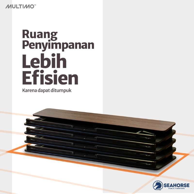 Promo Seahorse Focus 180 - Meja Meeting Lipat Multiplek HPL Coating ...